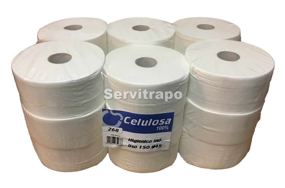 Papel Higiénico Industrial 18 Rollos 150m