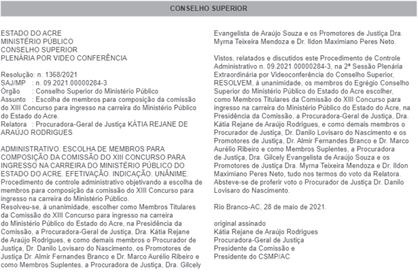 Concurso Mp Ac Formada Comissão Para Novo Edital De Promotor