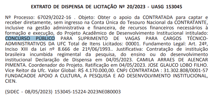 Concurso Ufc Banca Definida Edital Em Breve