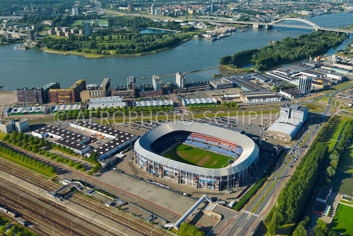 Aerophotostock Rotterdam Luchtfoto De Kuip Stadion Rotterdam