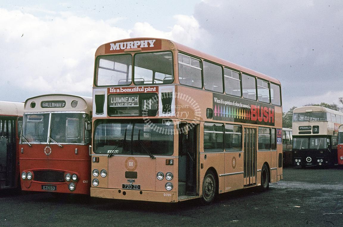 The Transport Library Cie Leyland Atlantean D720 At Dublin In 1977