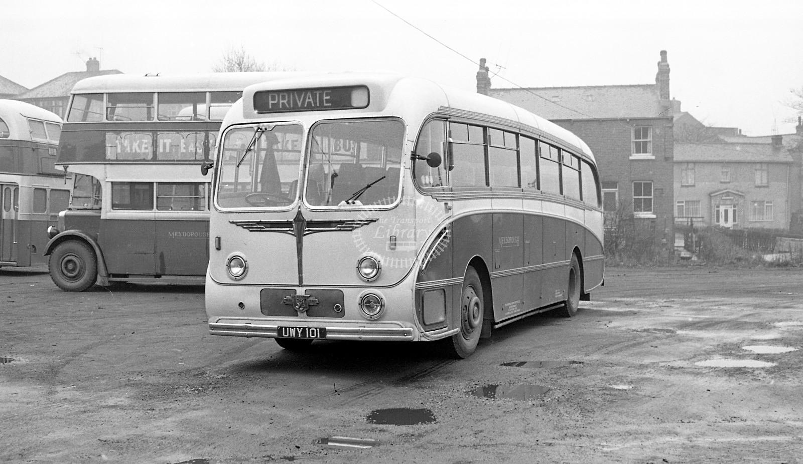 The Transport Library Mexborough And Swinton Leyland 101 Uwy 101 Uwy101