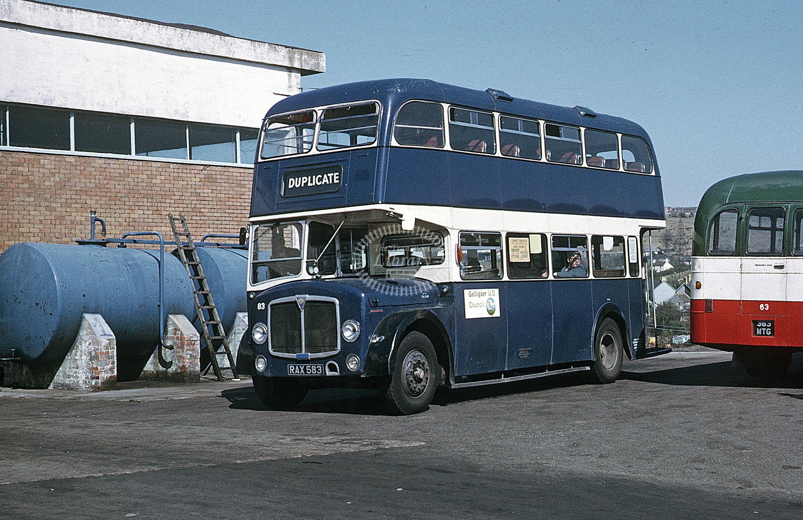 The Transport Library Gelligaer Aec Regent V 83 Rax583 At Tiryberth