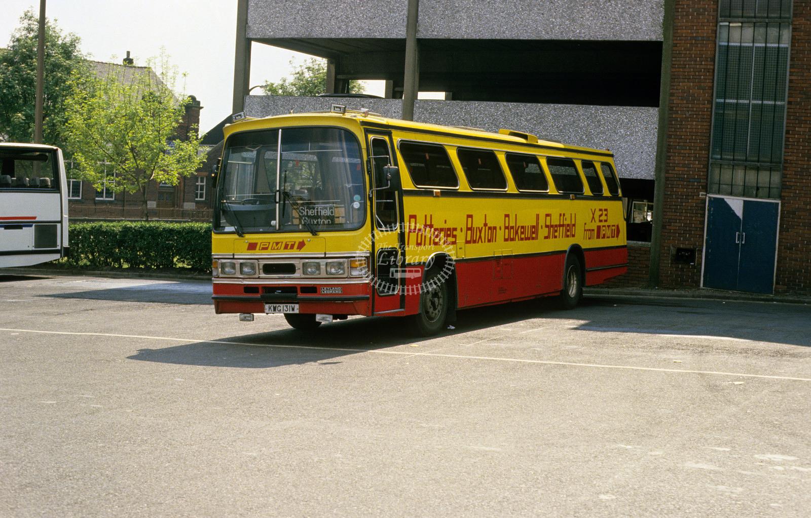 The Transport Library Potteries Leyland Psu3 81 Kwg131w In Undated