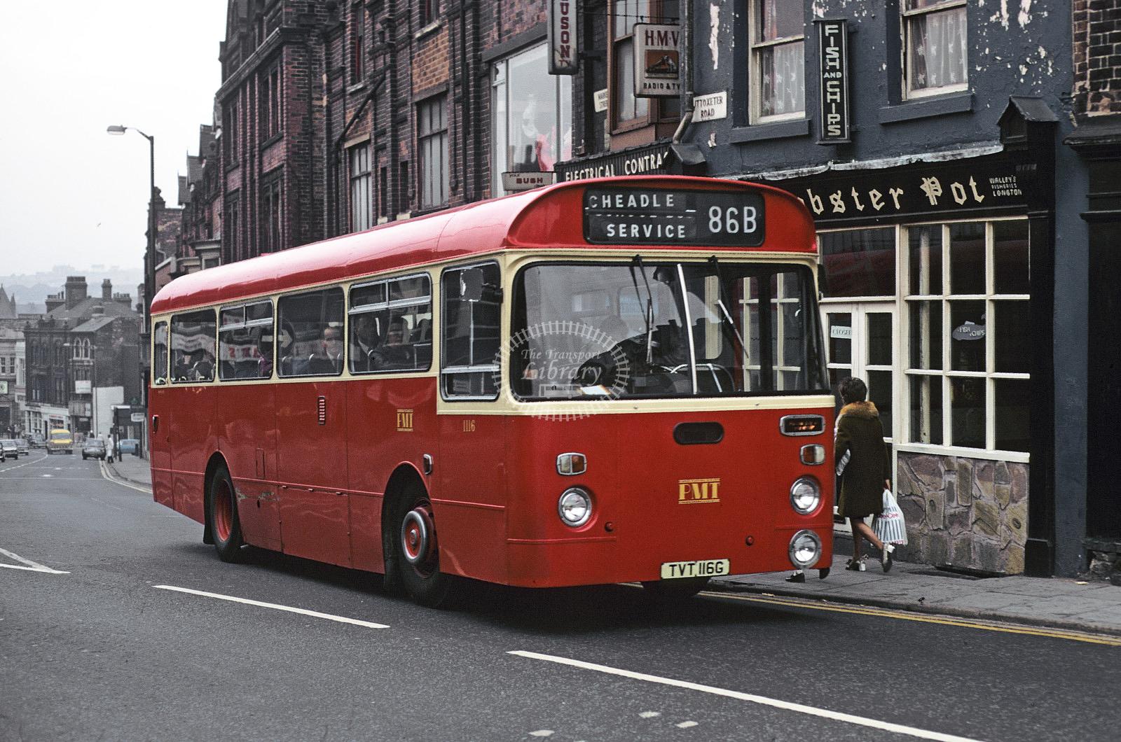 The Transport Library Potteries Aec Reliance Sl1104 Pvt 104f Pvt104f