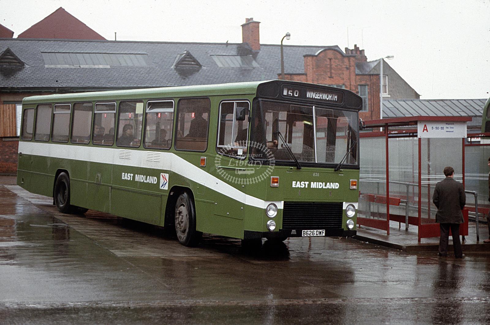 The Transport Library East Midland Leyland National 619 Gwe619v At