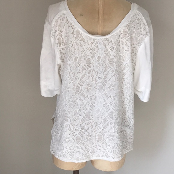 Gentle Fawn Tops Newgentle Fawn Crpe And Lace Tshirt Poshmark