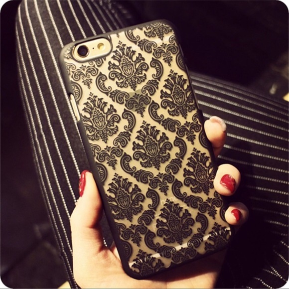 Accessories Iphone 66s Fashion Flower Lace Hard Case Black Poshmark