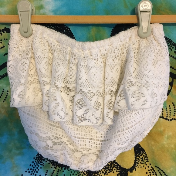 Hollister Tops Hollister Crochet Lace Tube Top Poshmark