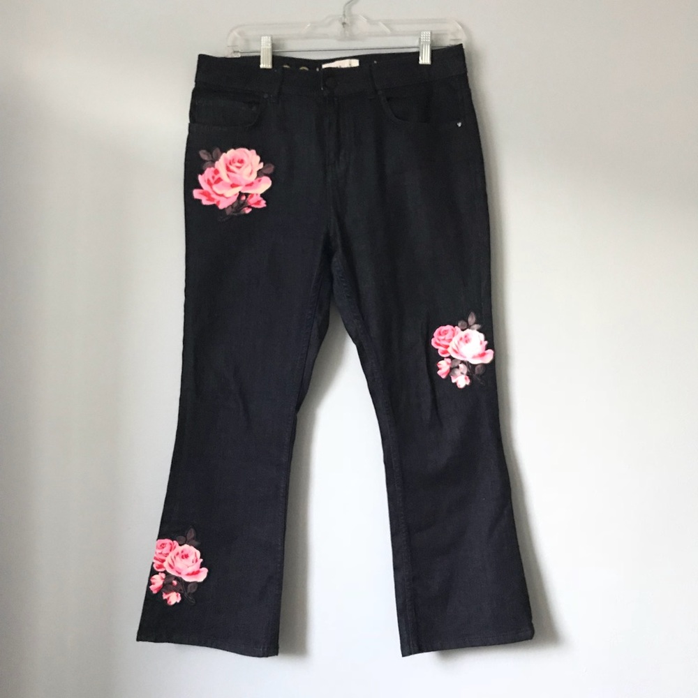 Kate Spade Rose Kick Flare Jeans Broome Street Gem