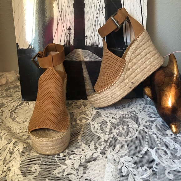 Marc Fisher Shoes Annie Perforated Espadrille Platform Wedge Poshmark