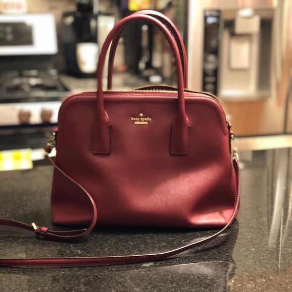 Kate Spade Bags Authentic Kate Spade Burgundy Leather Purse Poshmark