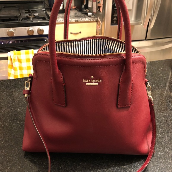 Kate Spade Bags Authentic Kate Spade Burgundy Leather Purse Poshmark