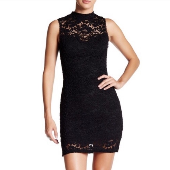 Soprano Dresses Highneck Lace Bodycon Dress Poshmark