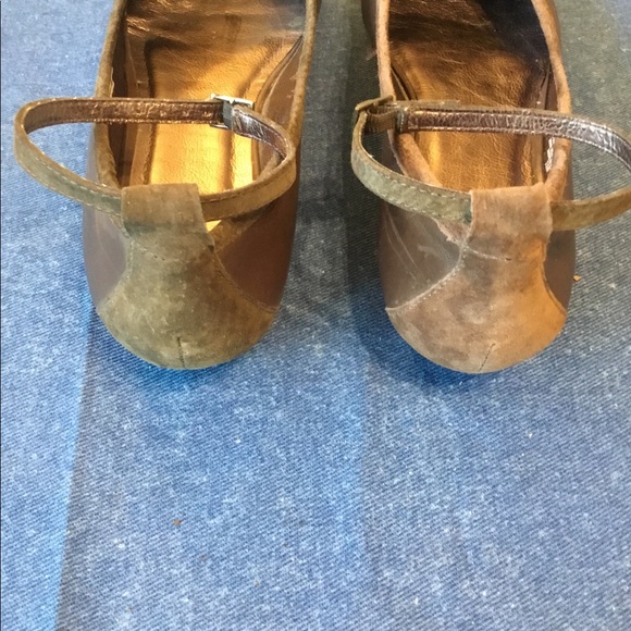 J Jill Shoes J Jill Leather Size 1 Flats With Ankle Straps Poshmark