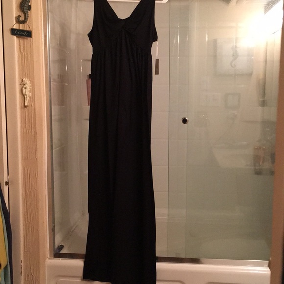 Aglow Dresses Nwt Aglow Maternity Maxi Dress Black Xs Poshmark