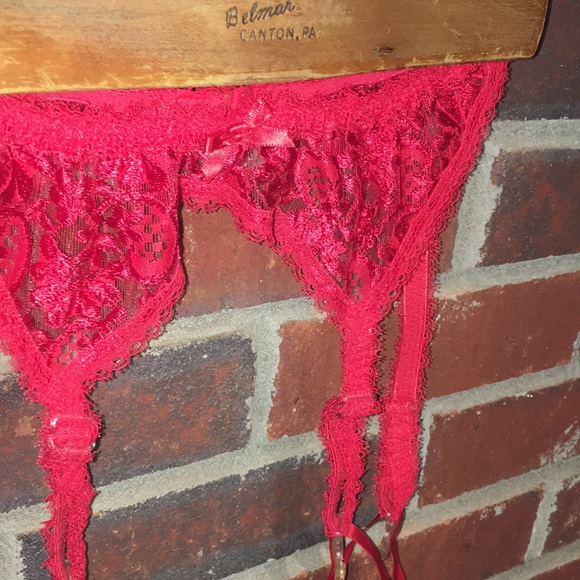 Trendsetters Intimates And Sleepwear Vintage Garter Belt Sexy Red