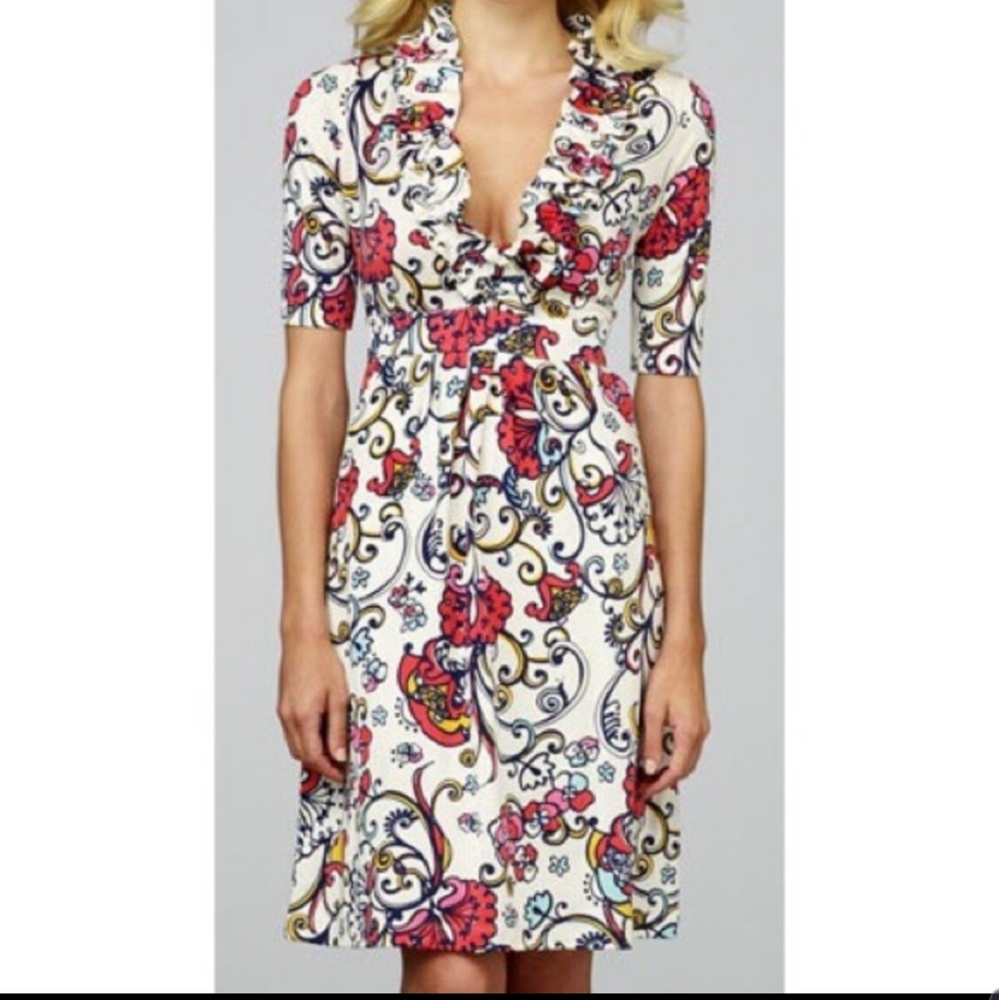 Lilly Pulitzer Silk Floral Print Dress Gem