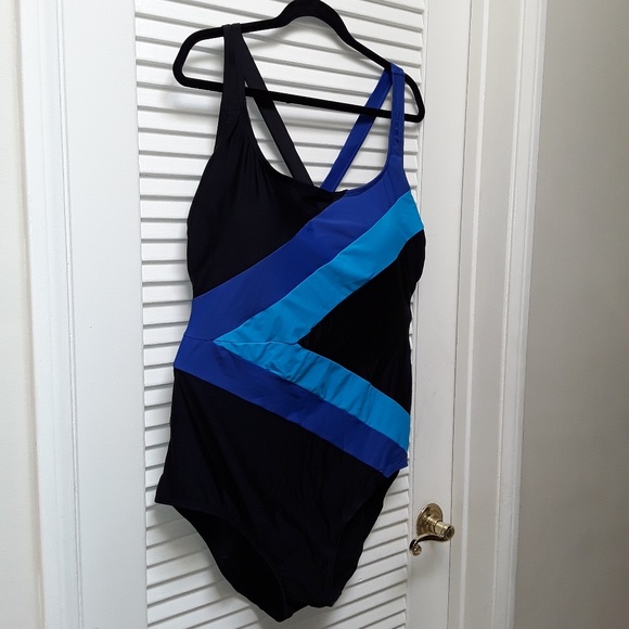 Longitude Swim Longitude One Piece Swimsuit Plus 24w 3x Nwot Poshmark