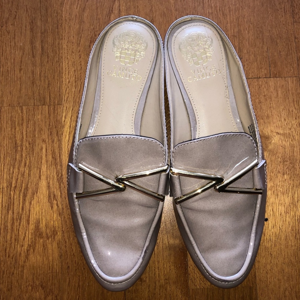Vince Camuto Patent Leather Slip Ons Gem