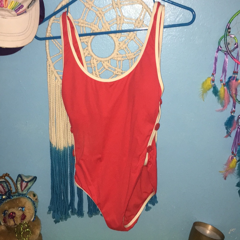 Red One Piece Baywatch Babe Gem