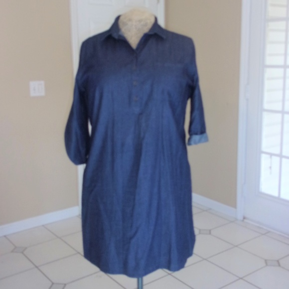 Faded Glory Dresses Classic Basic Denim Dress Poshmark