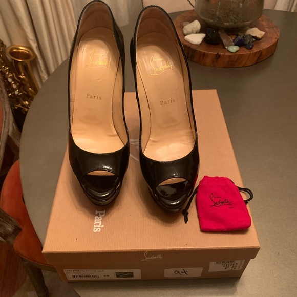 Christian Louboutin Shoes Christian Loboutin Lady Peep 5mm Poshmark