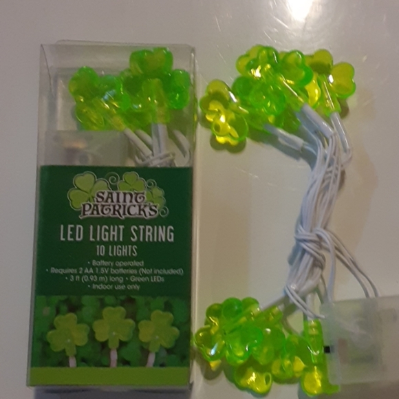 Holiday Set Of 2 Shamrock St Patricks Day Light Strings Poshmark