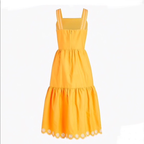 J Crew Dresses New J Crew Embroidered Scalloped Tiered Dress