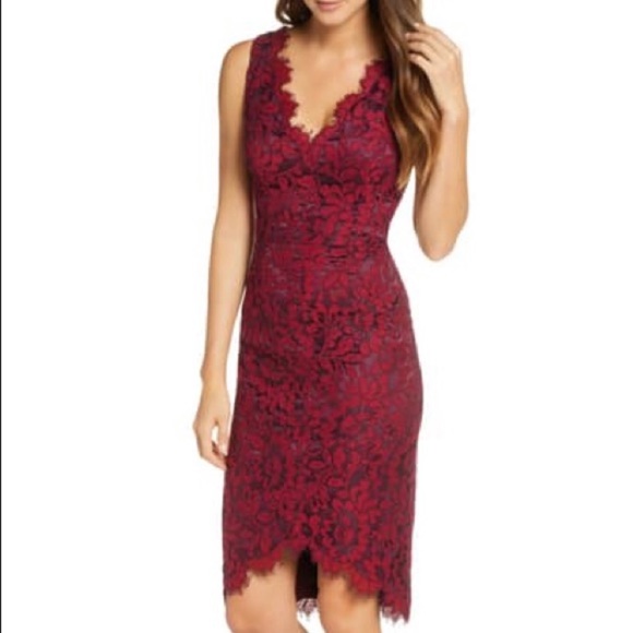 Eliza J Dresses Nwt Tulip Hem Lace Cocktail Dress By Eliza J Poshmark