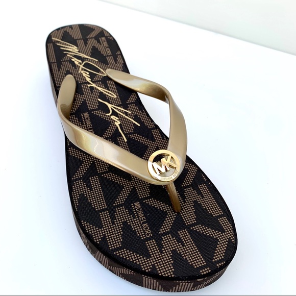 Michael Michael Kors Shoes Michael Kors Flip Flop Wedge Sandals