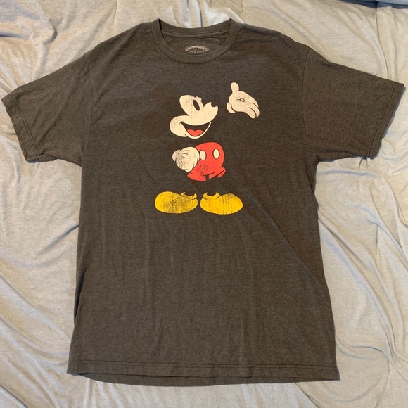 Disney Tops Mickey Mouse Distressed Graphic Tshirt Tee Poshmark