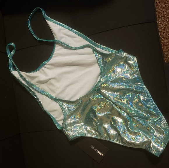 Fashion Nova Swim Fashion Nova Standout Metallic Swimsuit Poshmark