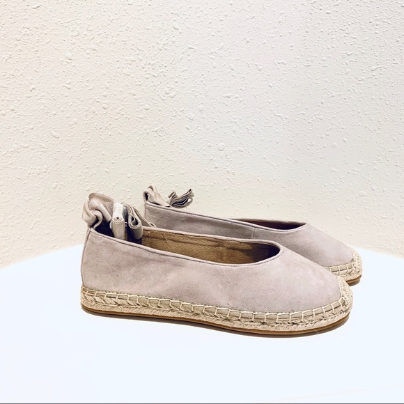 J Jill Shoes Jjill Nude Suede Ballerina Espadrilles75nwt Poshmark