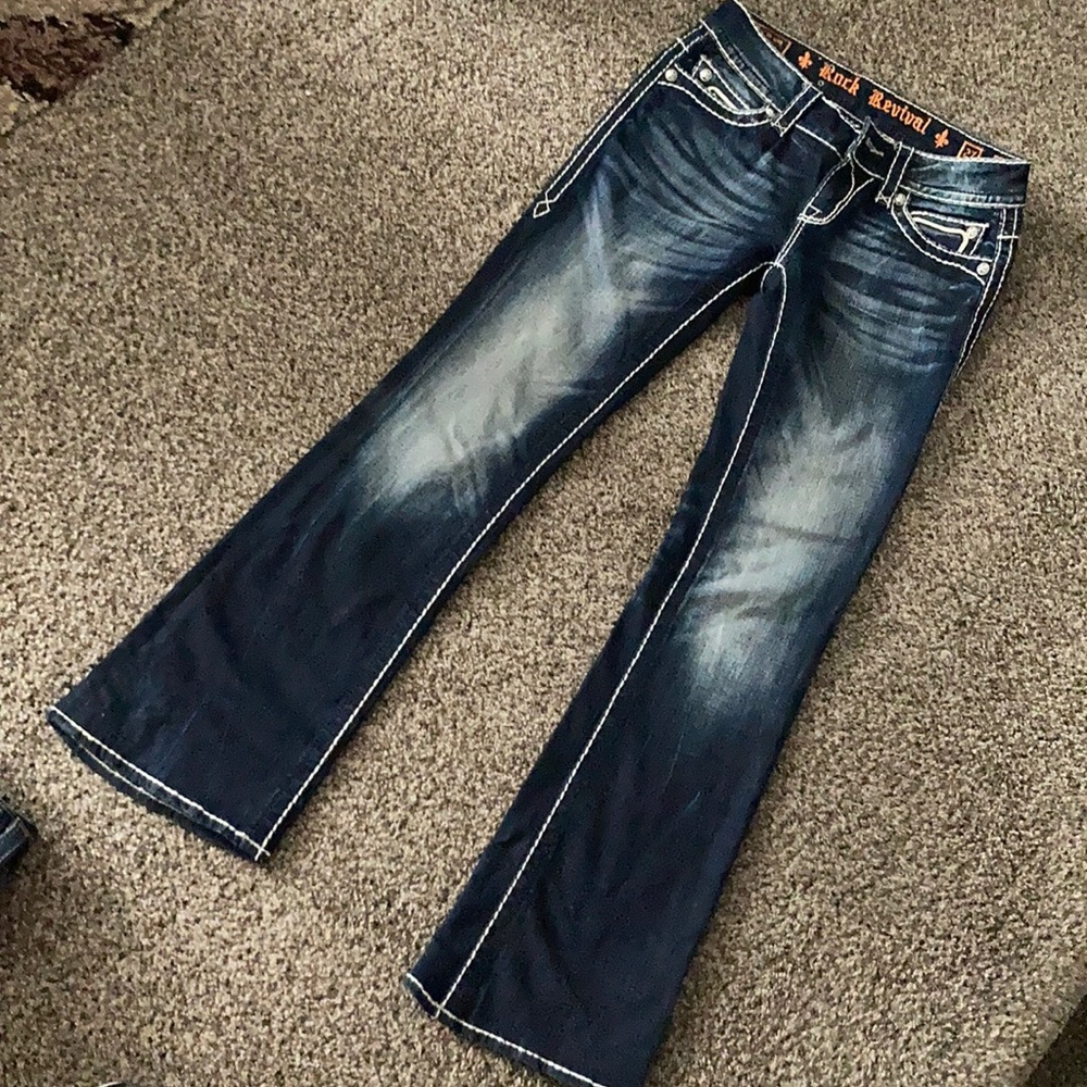 Rock Revival Noelle Size 27 Bootcut Jeans Gem