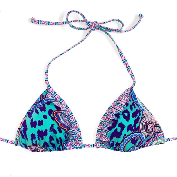 Sofia By Vix Swim Sofia Colorful Blue Purple Green Pink Print