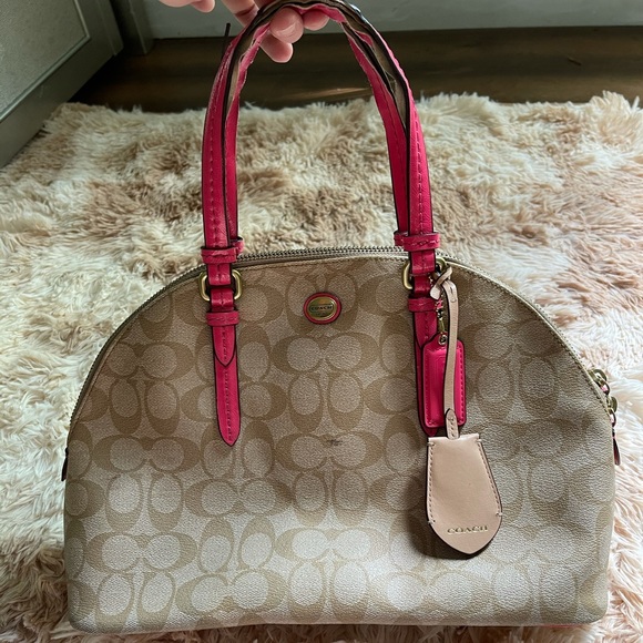 Coach Bags Coach Peyton Signature Cora Domed Satchel F2466 Poshmark