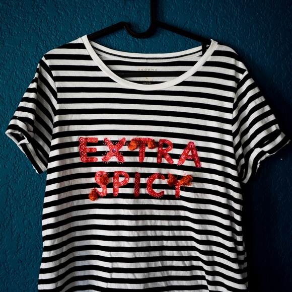 Kate Spade Tops Kate Spade Broome Street Extra Spicy Striped Tee