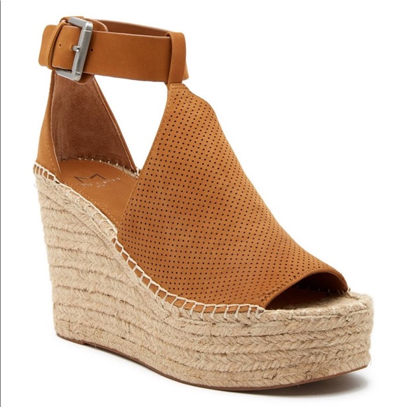 Marc Fisher Shoes Marc Fisher Annie Perforated Espadrille Wedge 75