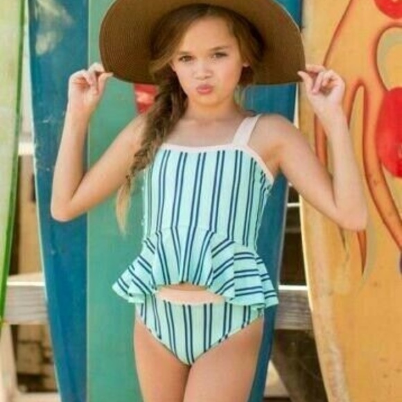 Joyfolie Swim Joyfolie Mia Joy Lali Stripe Swimsuit 3 5 Poshmark