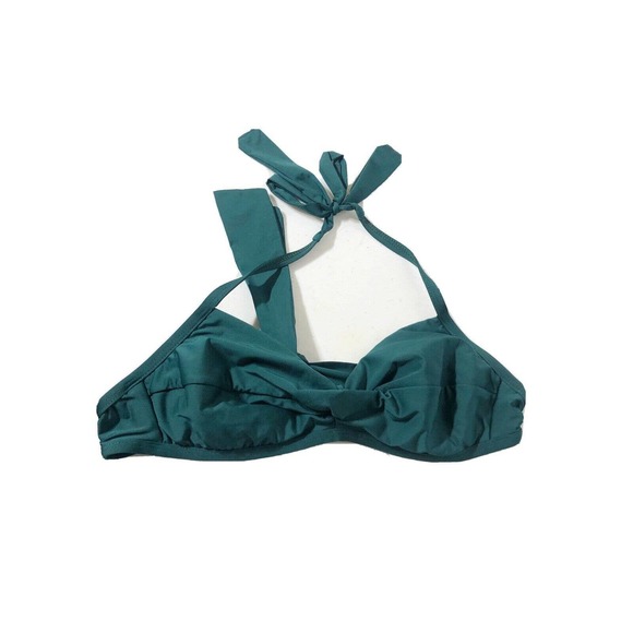 Antonio Melani Swim Antonio Melani Green Tie Halter Bikini Swimsuit