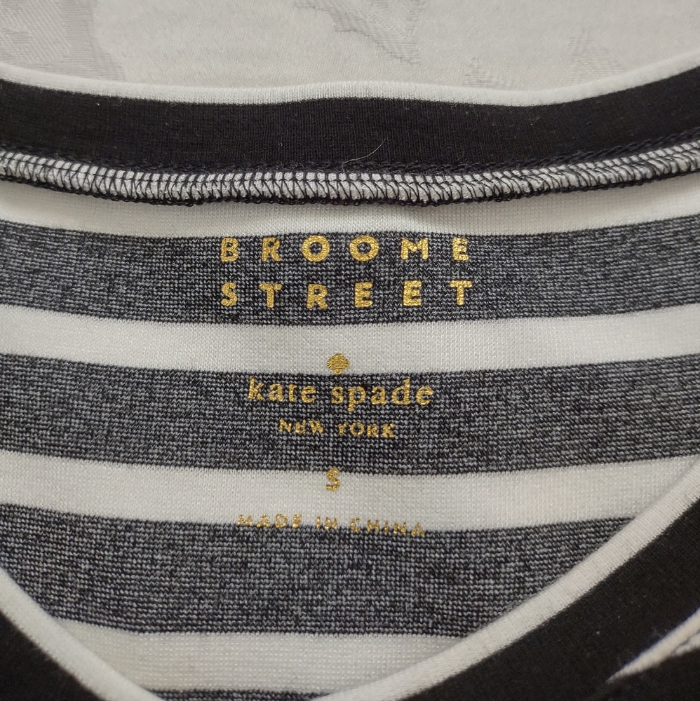 Kate Spade Broome Street Bell Sleeve Striped Fit And Fl Gem