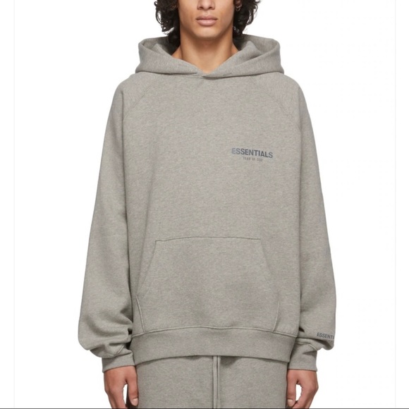 Fear Of God Essentials Hoodie Light Oatmeal Ss22