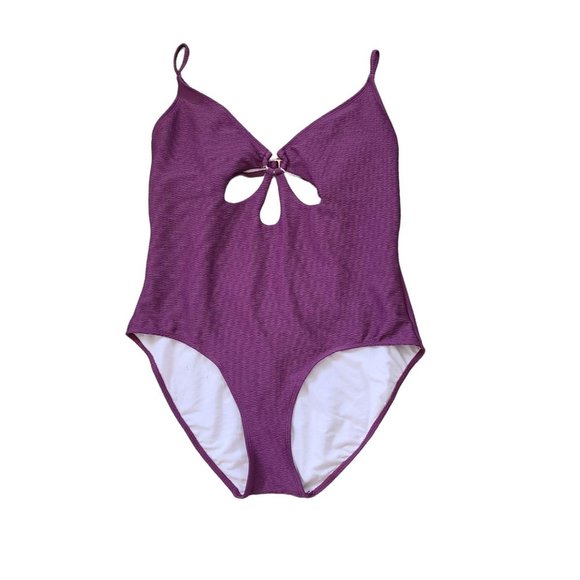 Time And Tru Swim Time Tru Purple One Piece Swimsuit Poshmark