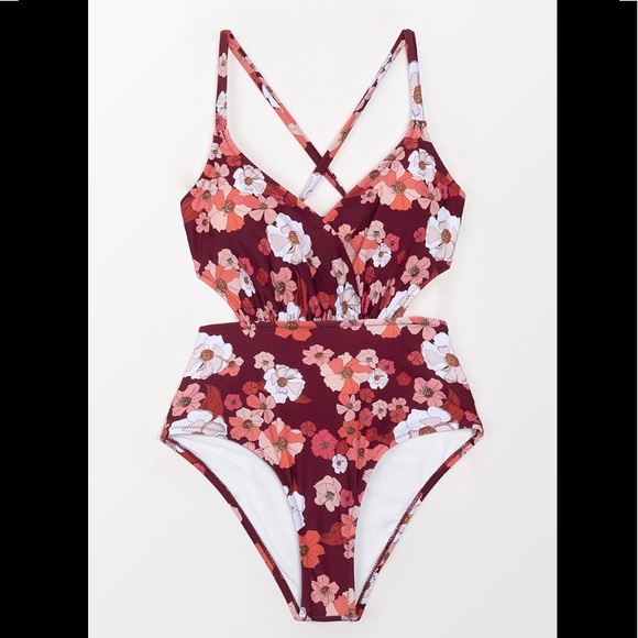 Cupshe Swim Cupshe Olivia Floral One Piece Swimsuit Poshmark