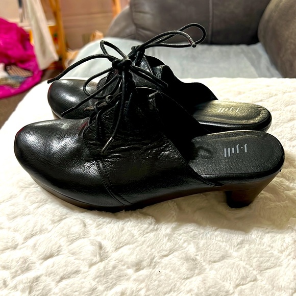 J Jill Shoes J Jill Leather Clogs Lace Up Poshmark