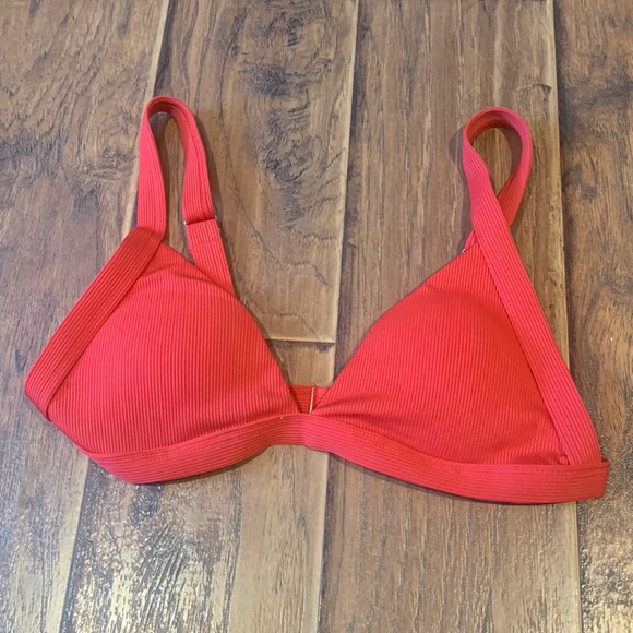 Shein Swim Red Triangle Bikini Top Poshmark