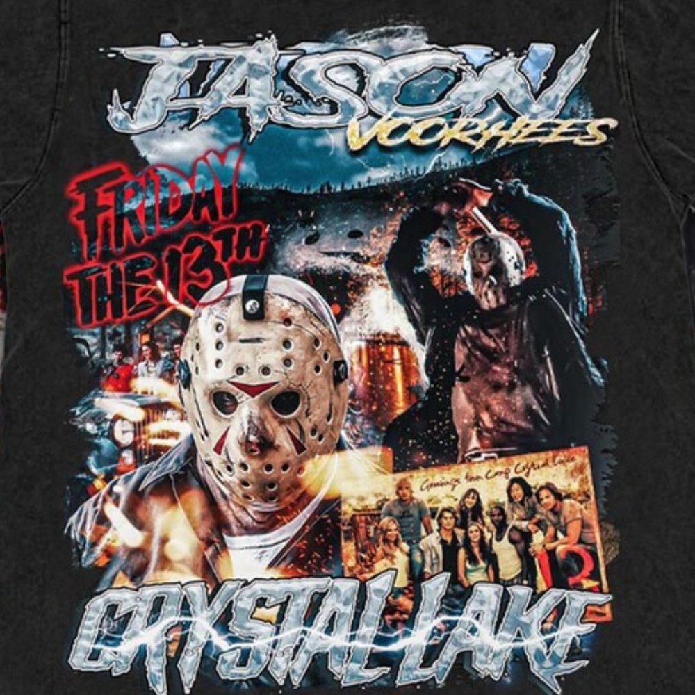 Vintage Jason Voorhees Crystal Lake T Shirt Jason Vo Gem