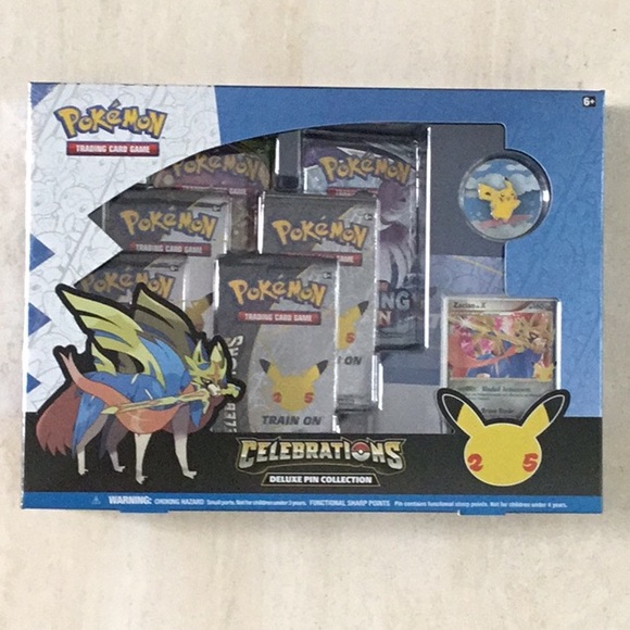 Pokemon Other Celebrations Pokemon Deluxe Cards Pin Collection