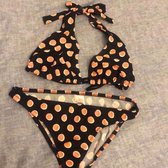 Swim Lisa Curran Polka Dot String Bikini Poshmark